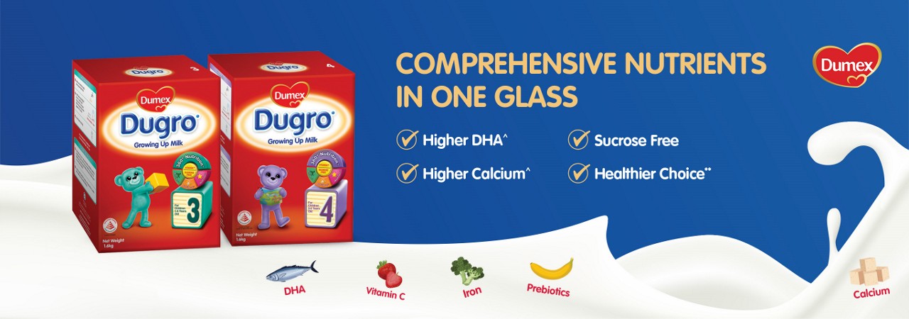 Dugro Step 3 Sucrose-Free Growing Up Milk | Dumex Singapore
